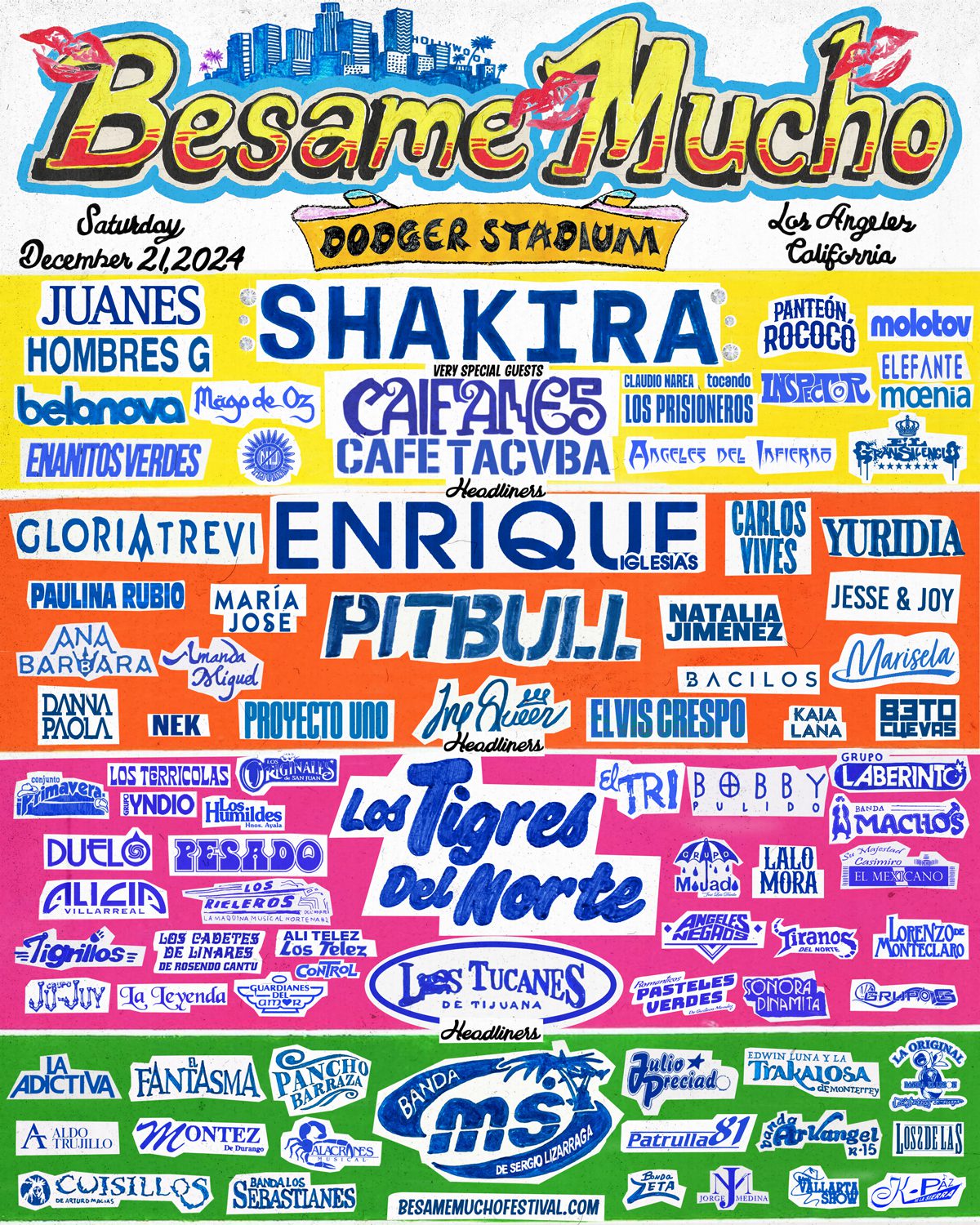 Bésame Mucho Festival returns to Dodger Stadium: Shakira to headline ...